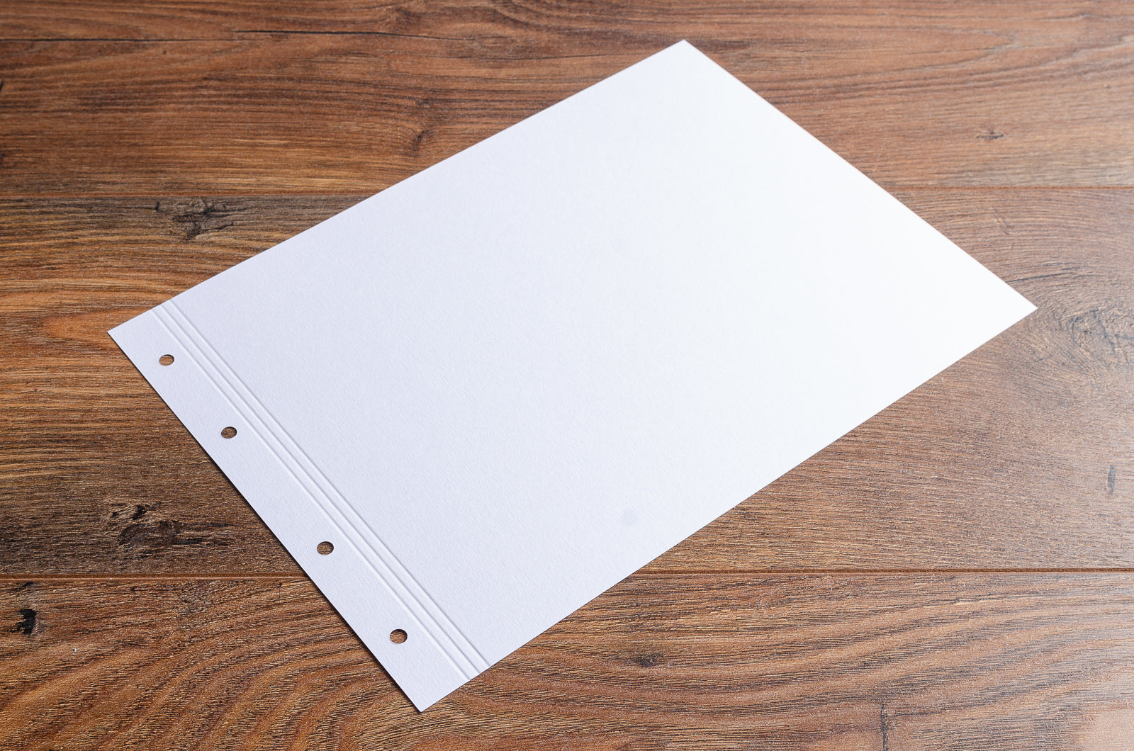 A4 Landscape 175gsm Paper pre Punched and Scored - Hartnack & Co