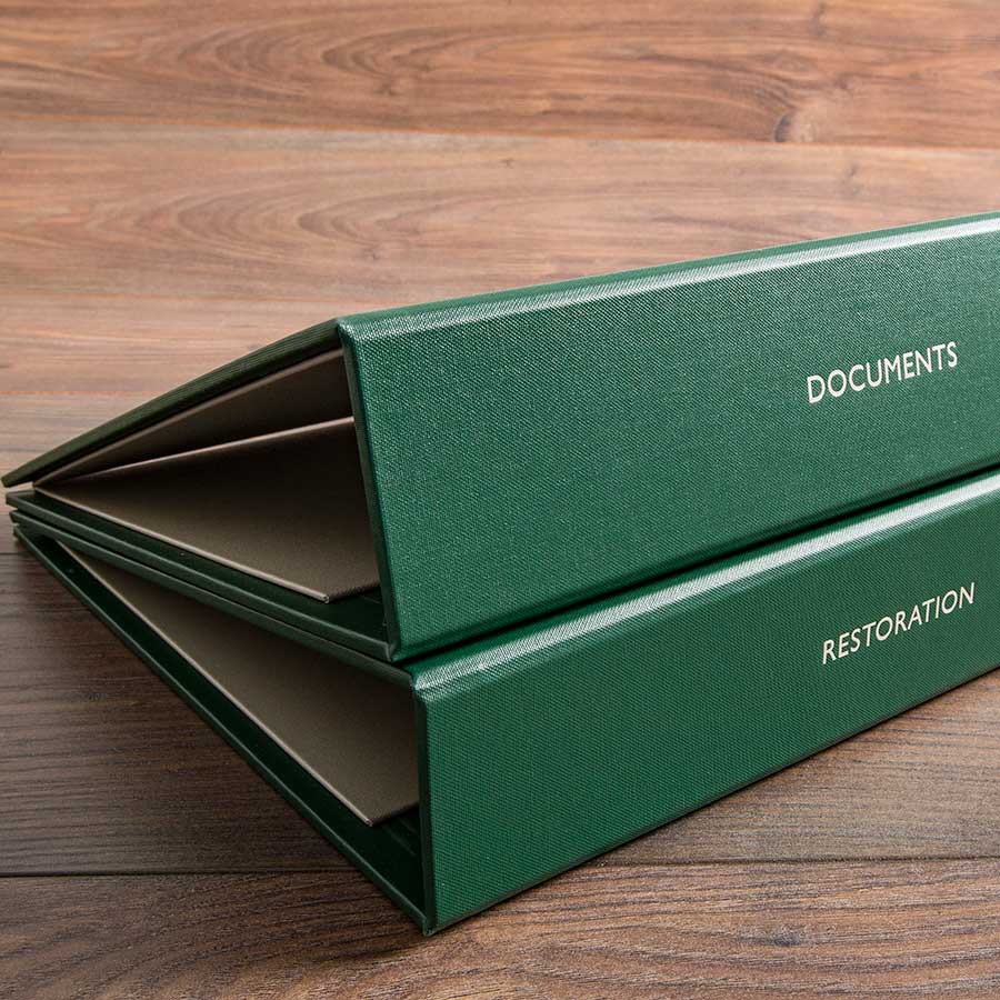Luxury Ring Binders Custom Made in Fabric & Leather